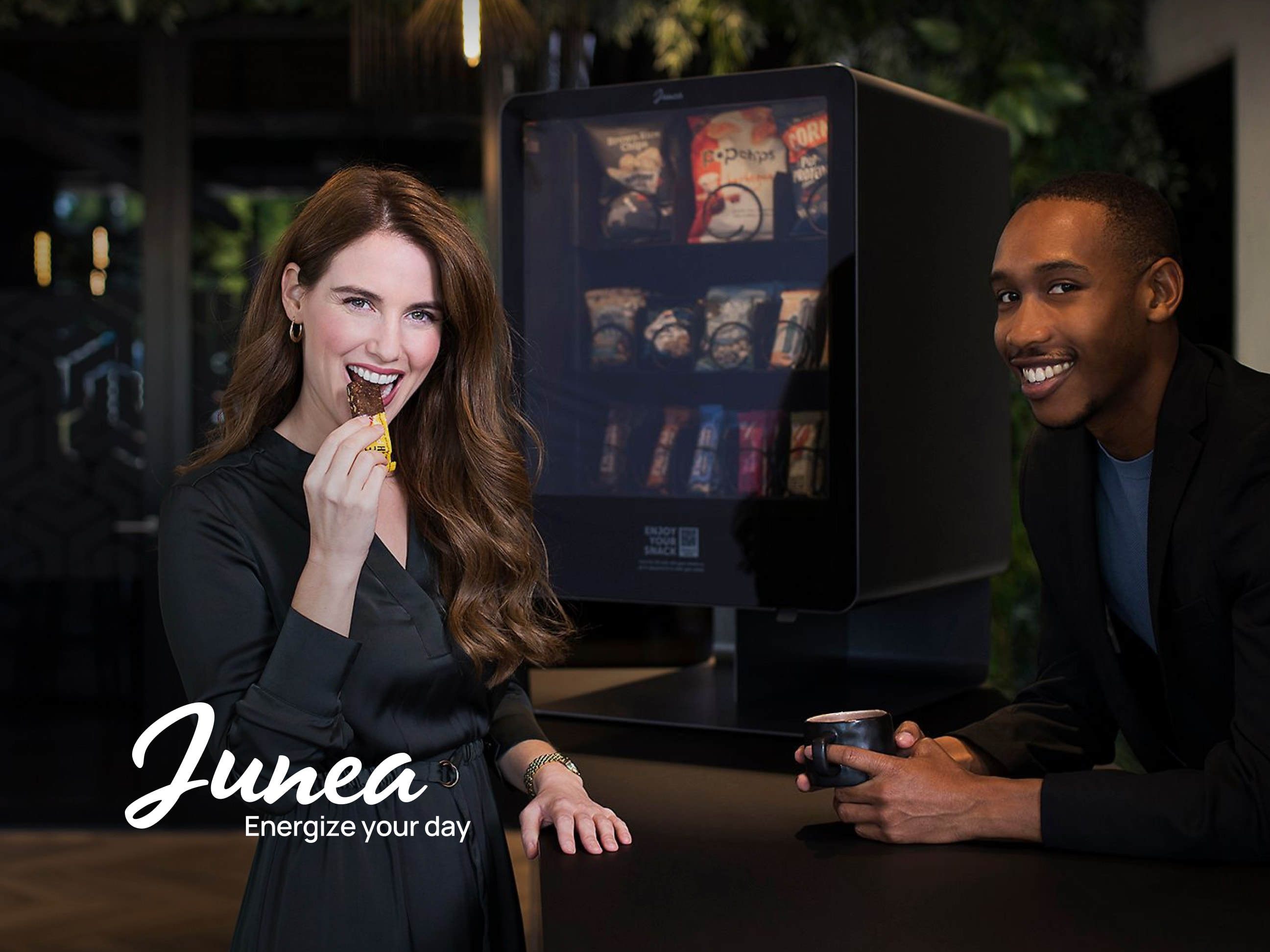 Slimme vending machine modellen huren voor uw bedrijf | Junea